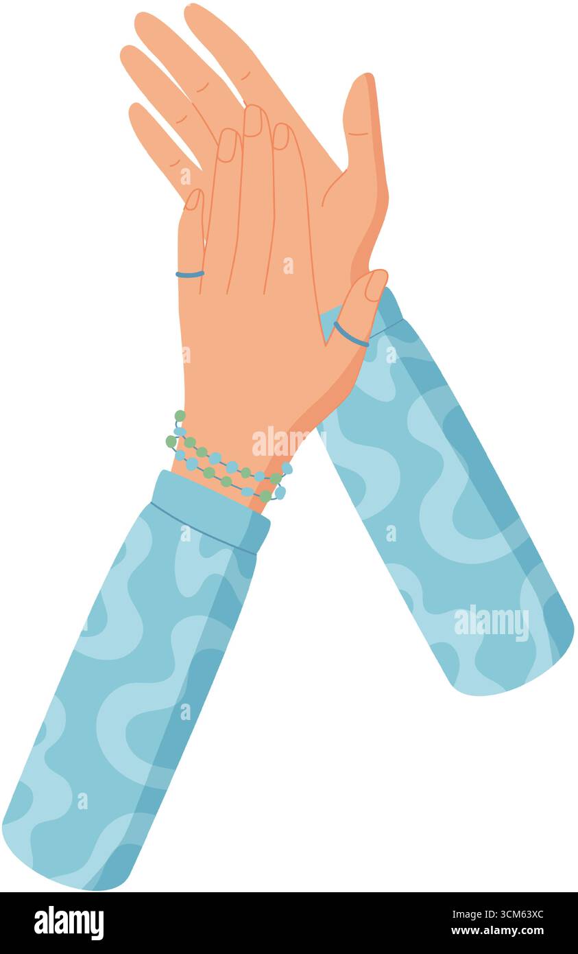Audience hands raised Stock Vector Images - Alamy
