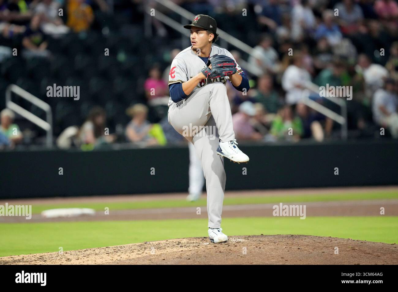Starting pitcher Herick Hernandez (9) of the Rome Emperors in a South ...
