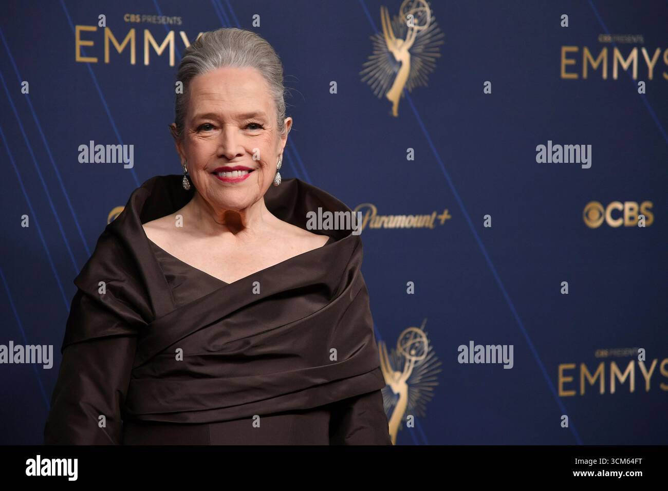 Kathy Bates arrives at the 77th Primetime Emmy Awards on Sunday, Sept ...