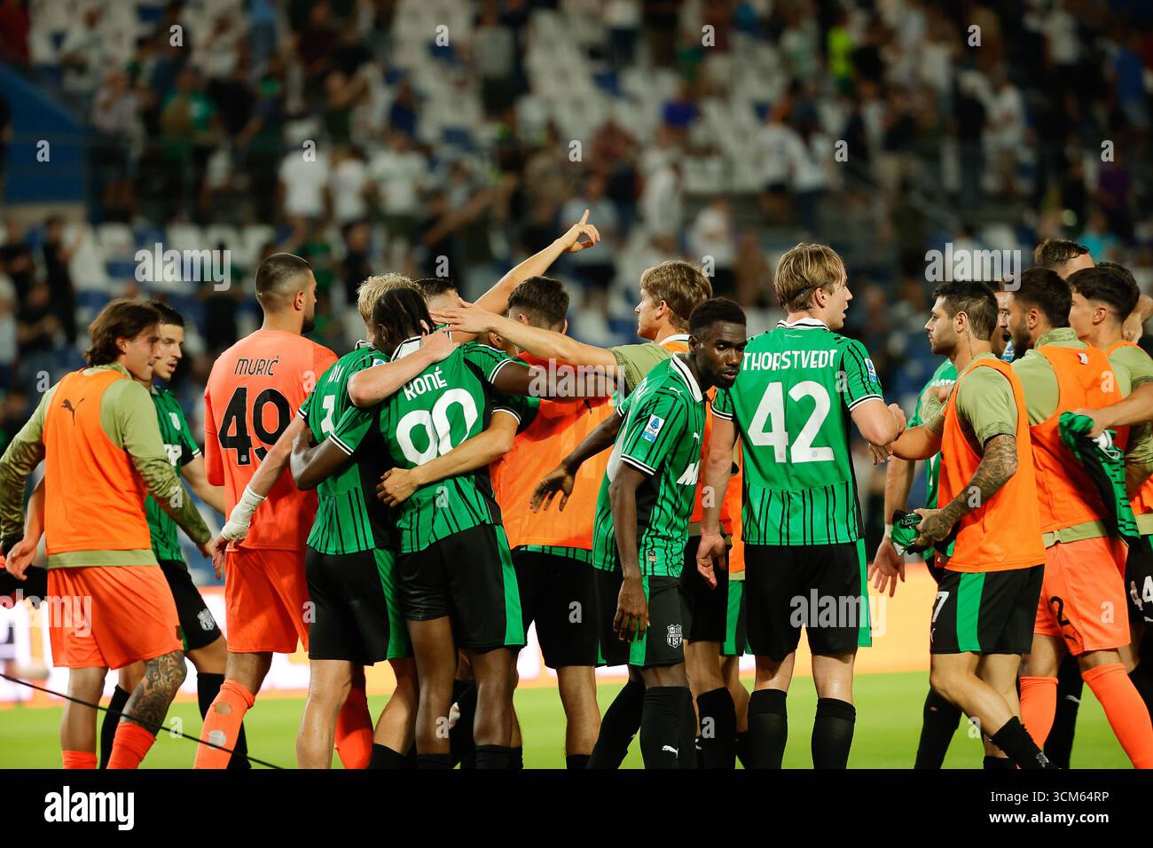 US Sassuolo Calcio's players celebrate their victory at the end of the ...