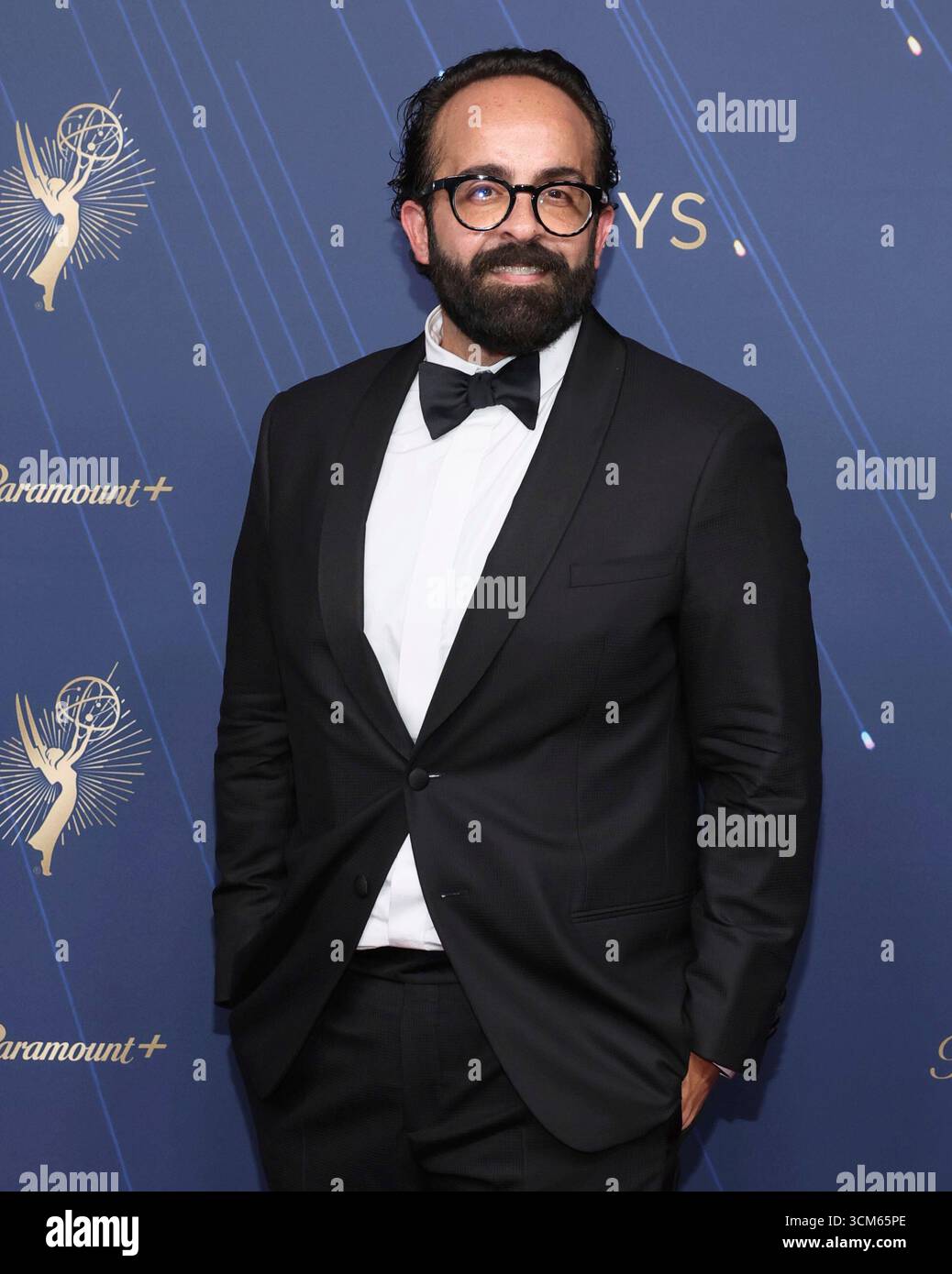 Mohamad El Masri arrives at the 77th Emmy Awards on Sunday, Sept. 14 ...