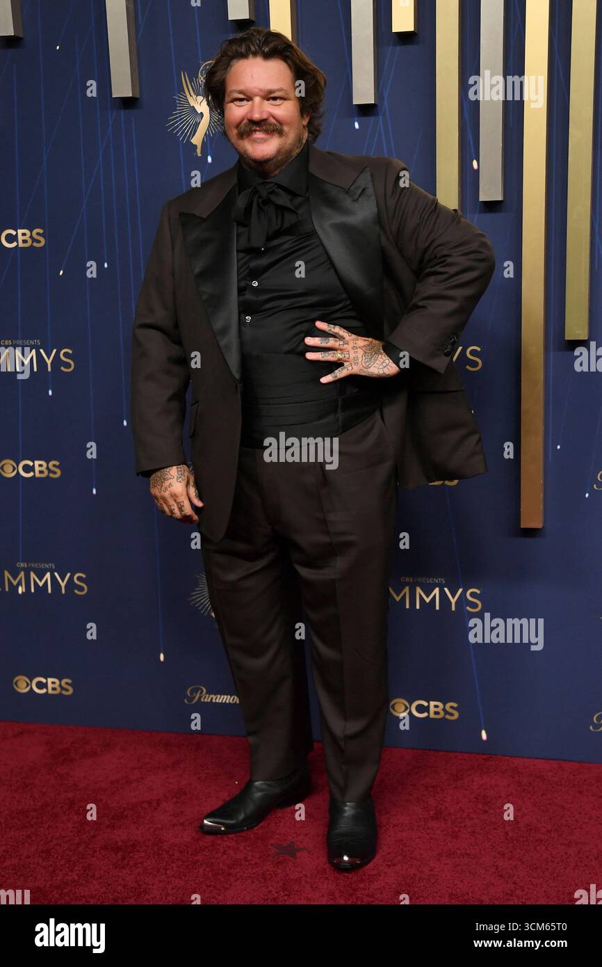 Matty Matheson arrives at the 77th Primetime Emmy Awards on Sunday ...