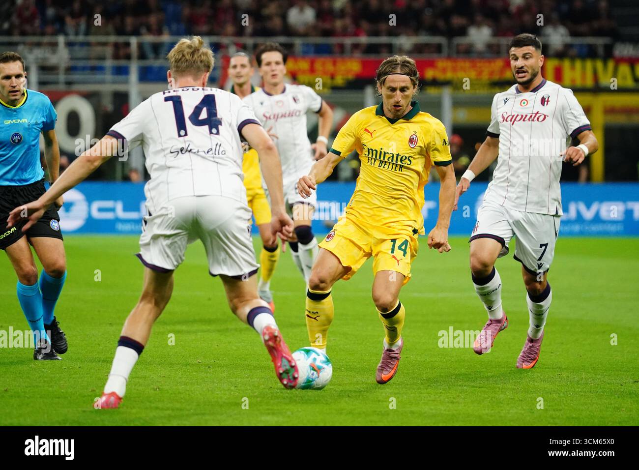 Luka Modric (AC Milan) during the Italian championship Serie A football ...