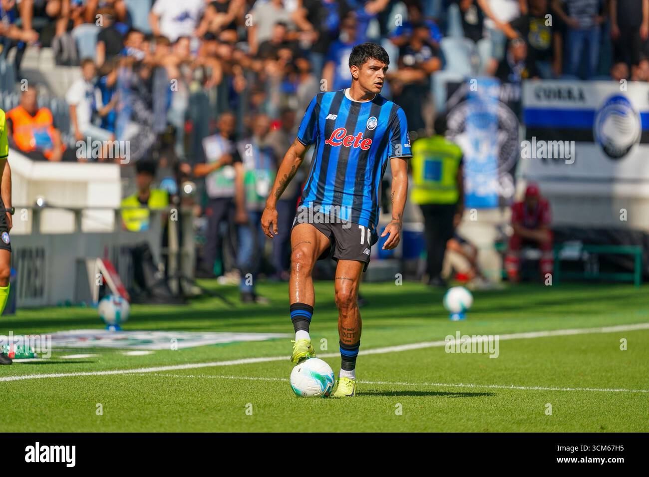 Bergamo, Italy. 15/08/2025. Raoul Bellanova, during Atalanta BC vs US ...