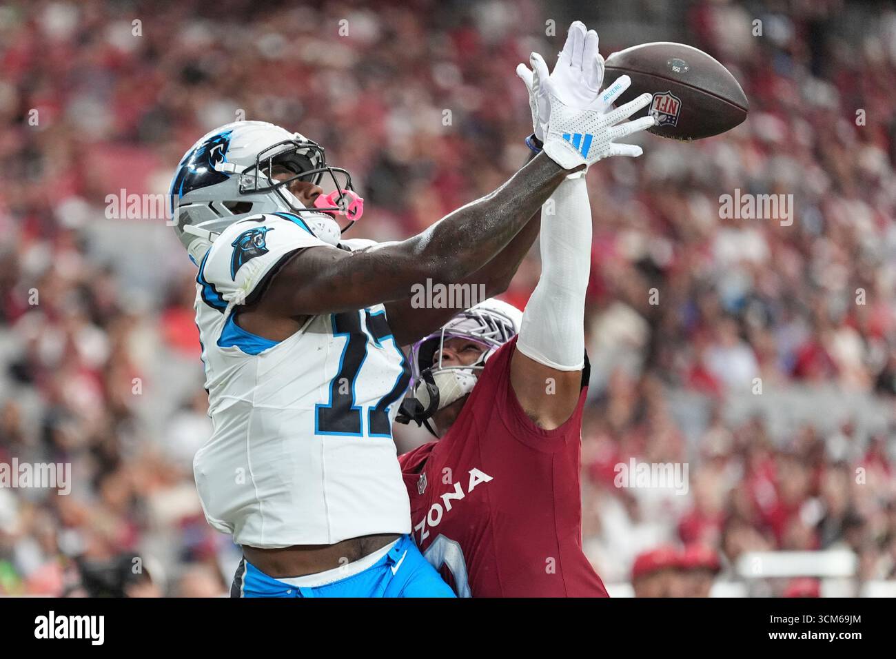 Arizona Cardinals cornerback Will Johnson breaks up a pass intended for ...