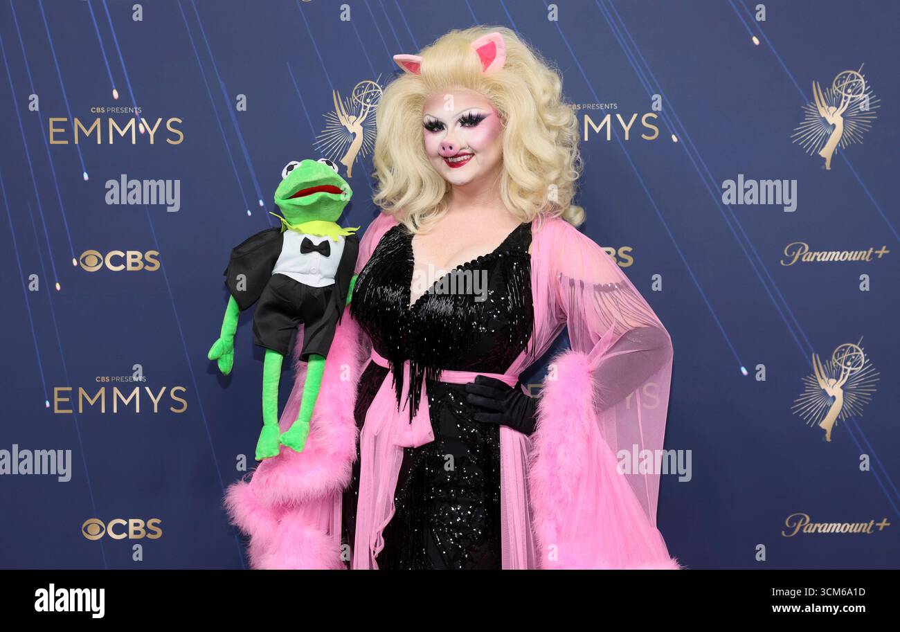 Hormona Lisa arrives at the 77th Emmy Awards on Sunday, Sept. 14, 2025 ...