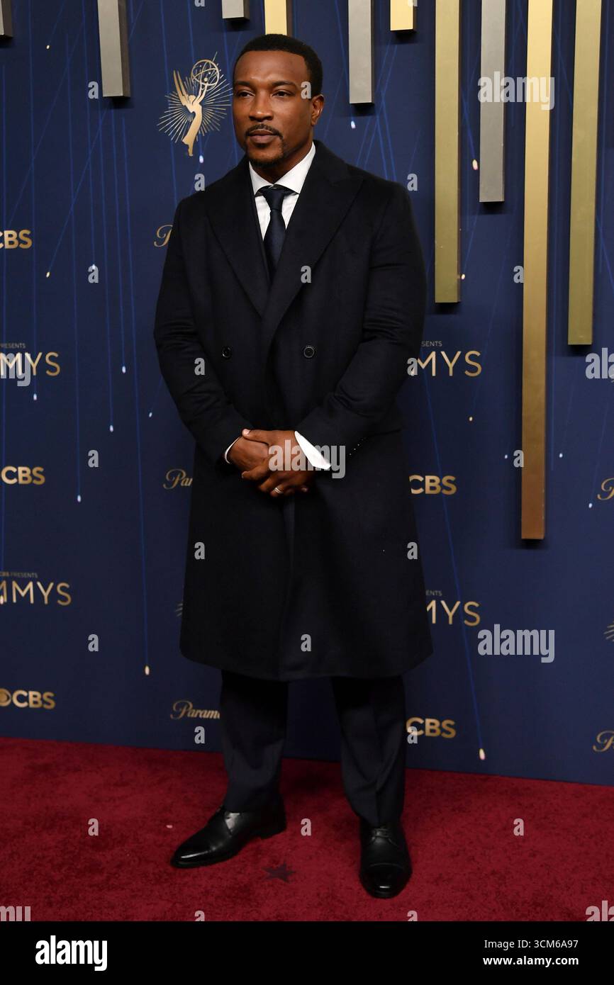 Ashley Walters arrives at the 77th Primetime Emmy Awards on Sunday ...