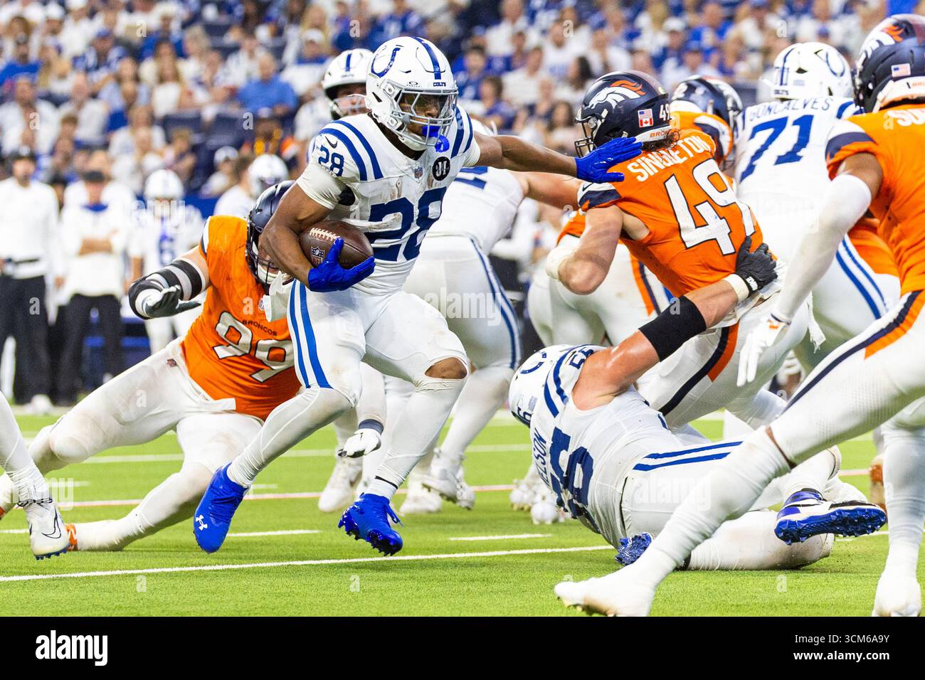 September 14, 2025: Indianapolis Colts running back Jonathan Taylor (28 ...