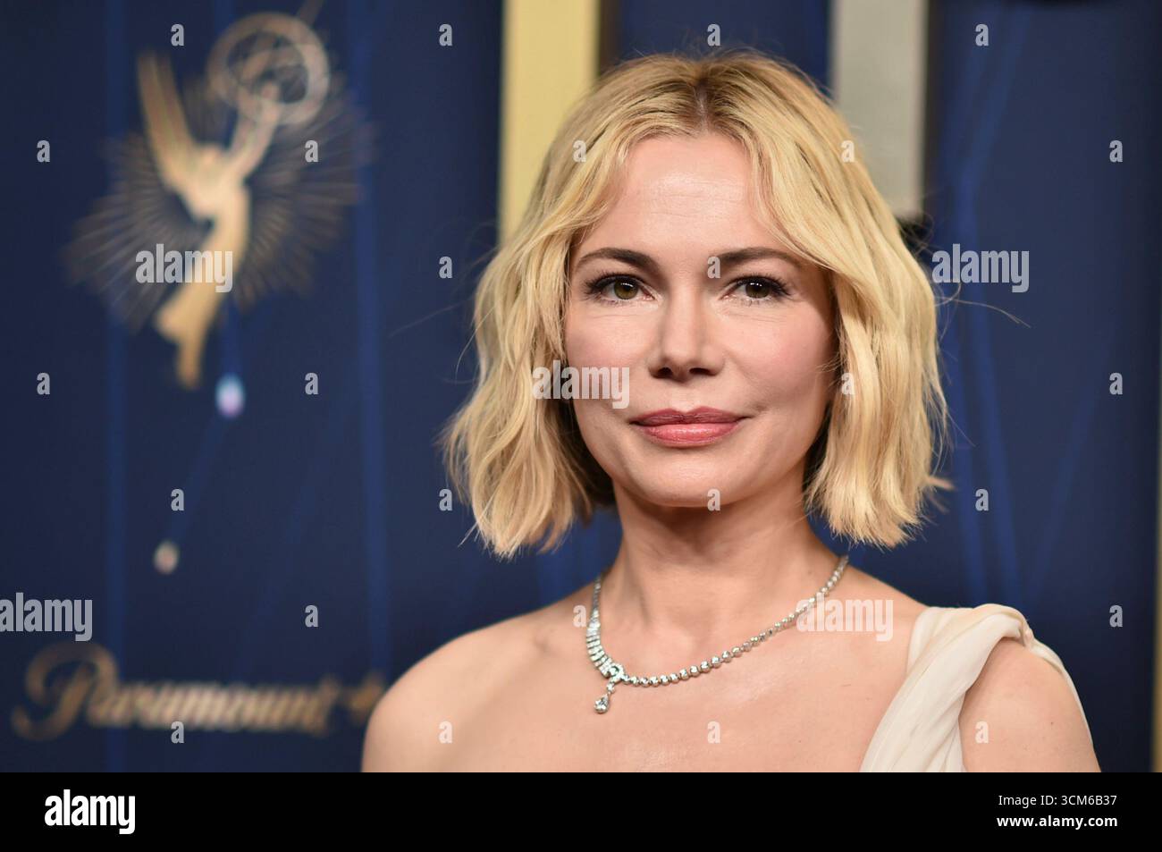 Michelle Williams arrives at the 77th Primetime Emmy Awards on Sunday ...