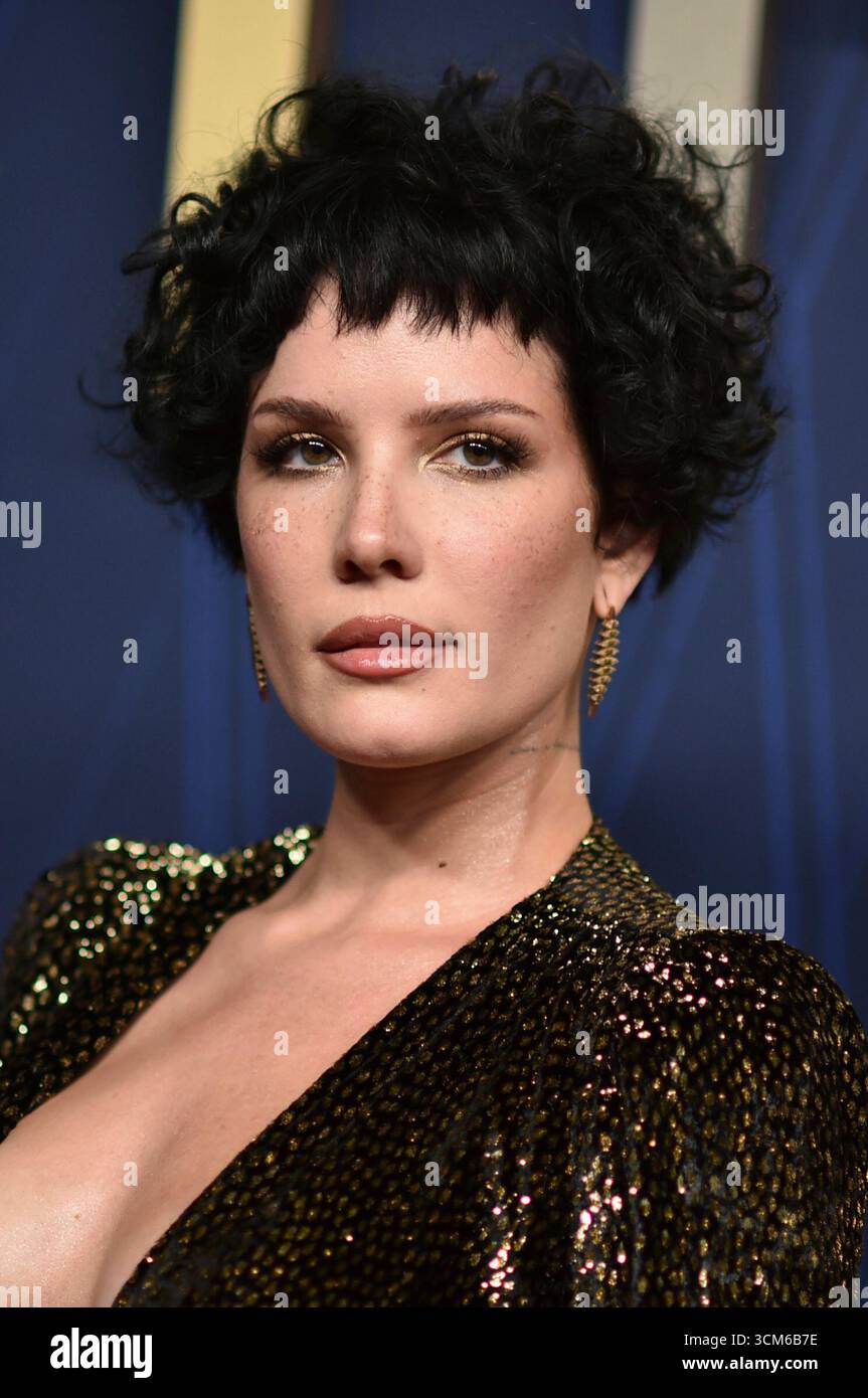 Halsey arrives at the 77th Primetime Emmy Awards on Sunday, Sept. 14 ...