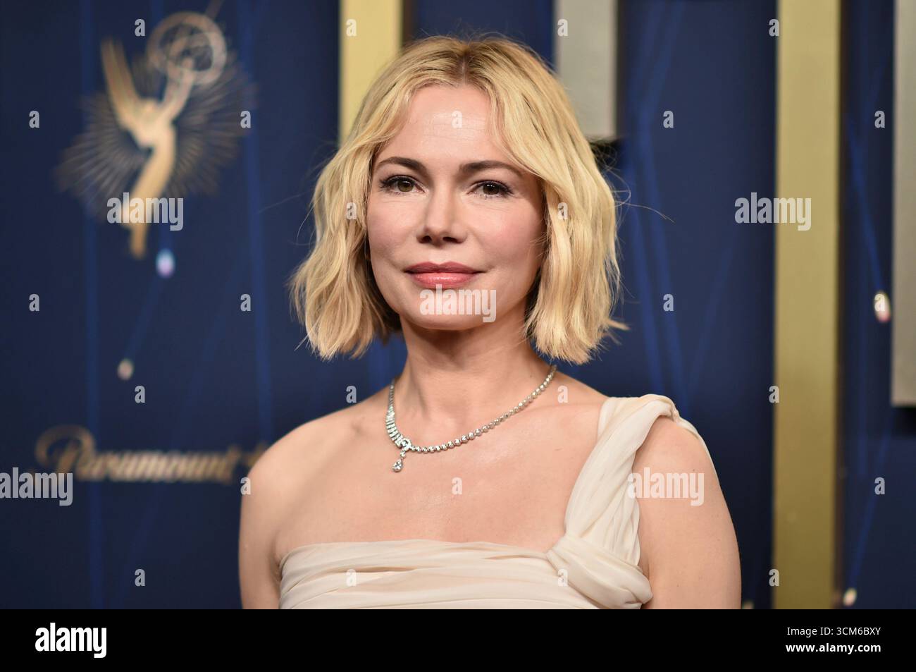 Michelle Williams arrives at the 77th Primetime Emmy Awards on Sunday ...