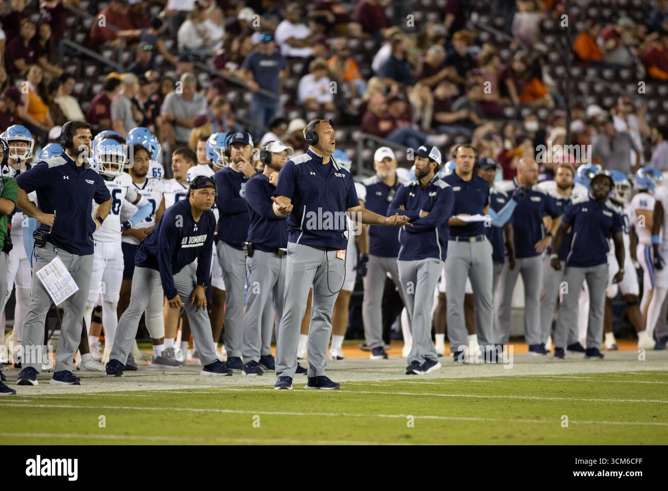 September 13, 2025: Old Dominion Monarchs head coach Ricky Rahne ...