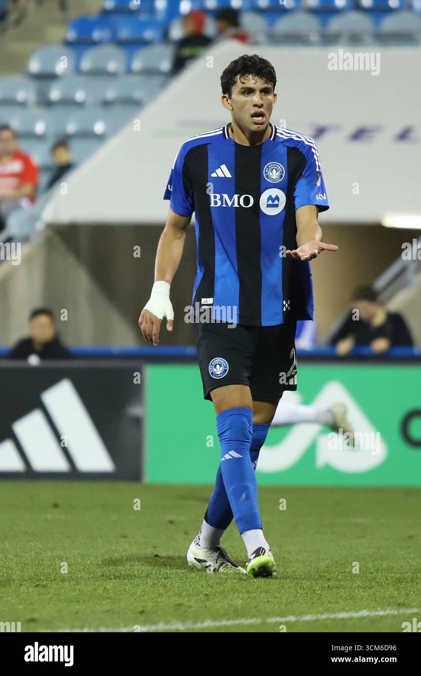 Efraín Morales #24 of CF Montreal Impact reacts during the Major League ...