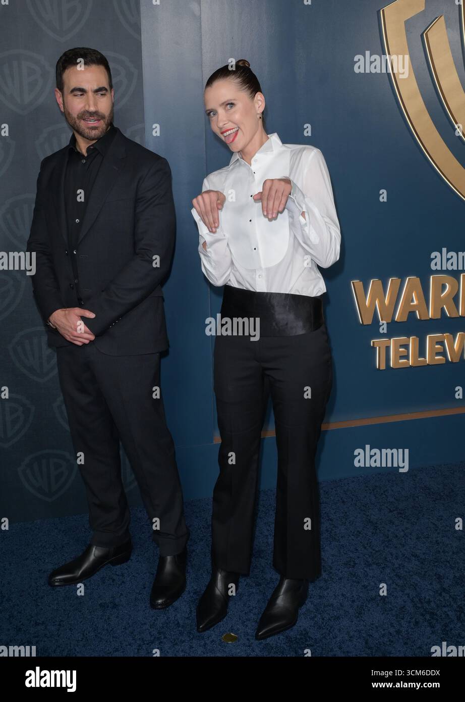 BEVERLY HILLS, USA. September 13, 2025: Brett Goldstein & Jessica ...