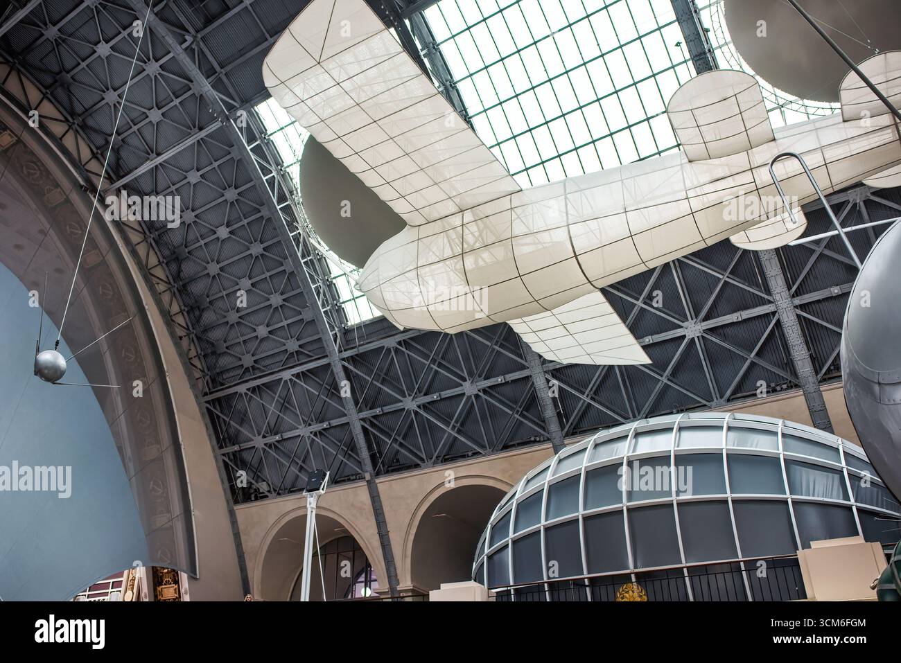 Museum of Cosmonautics in Moscow with many rockets, satellites and ...