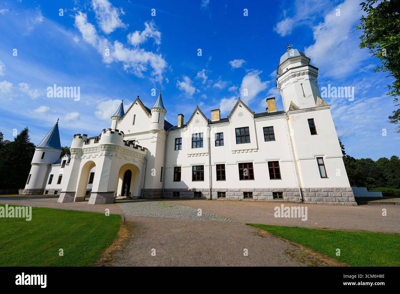 Alatskivi Castle, a neo-Gothic castle in Tartu County, Estonia Stock ...