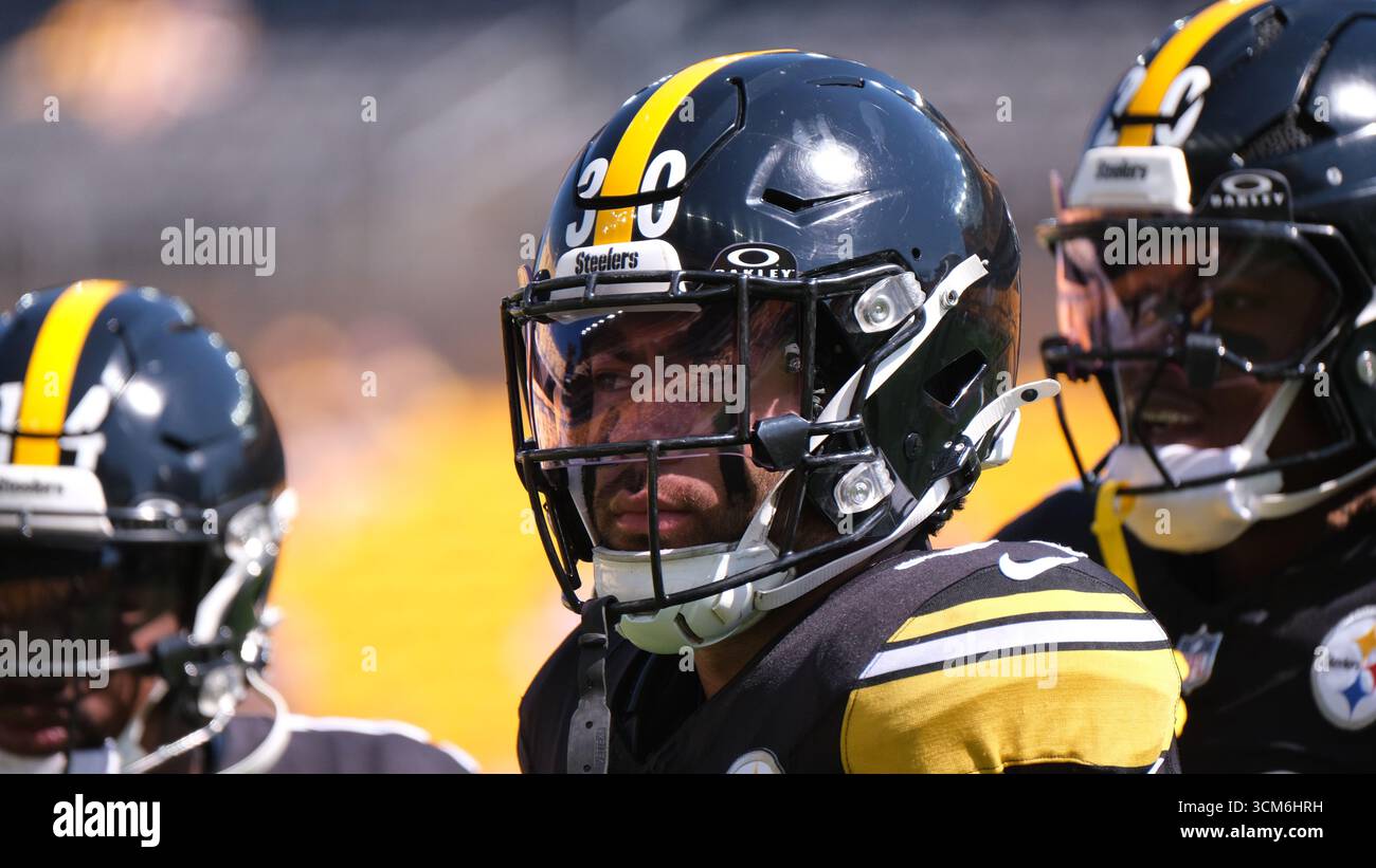 SEPT 14, 2025: Jaylen Warren #30 during the 2025 Steelers vs Seahawks ...