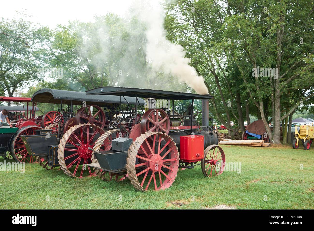 Antique steam tractors on display at the Eastern Shore Threshermen's ...