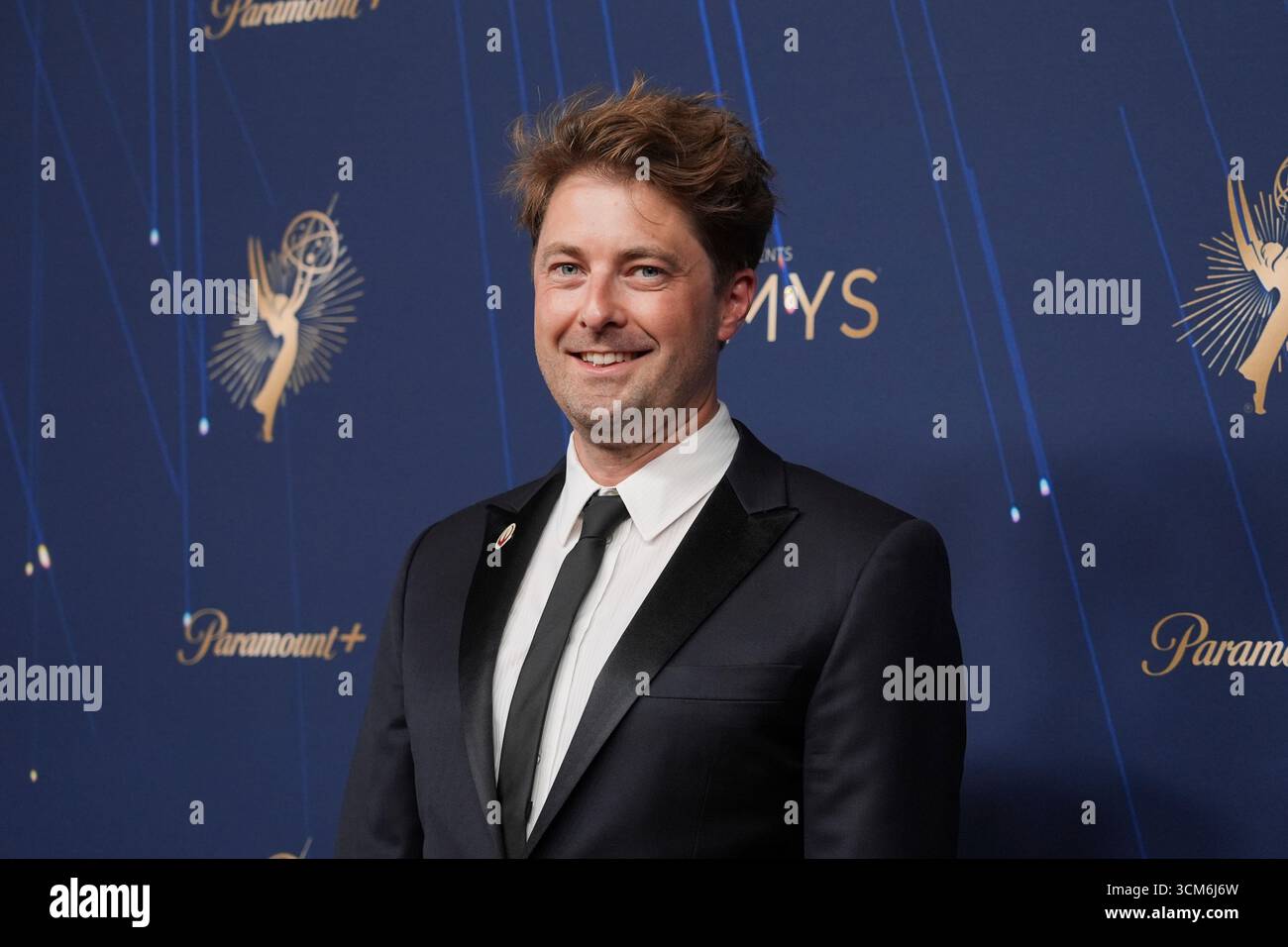 Luke Hull arrives at the 77th Primetime Emmy Awards on Sunday, Sept. 14 ...