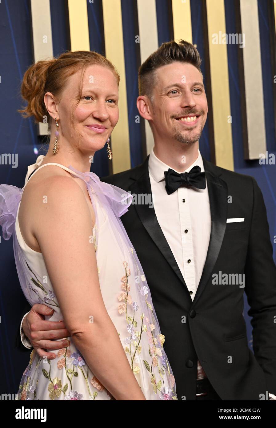 (L-R) Kelsey Fox Bennett Boyd, and Ballard C. Boyd arrive for the 77th ...