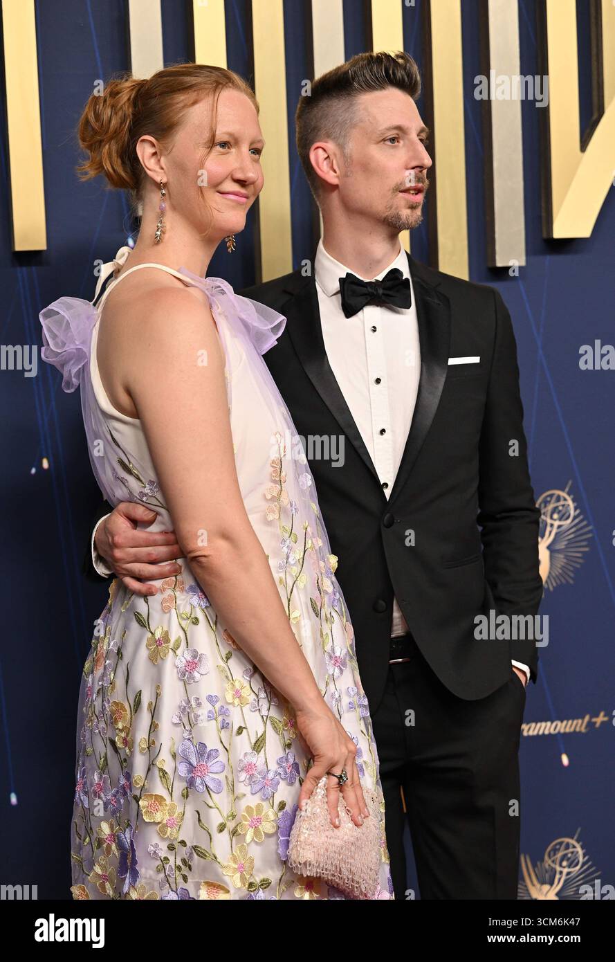 (L-R) Kelsey Fox Bennett Boyd, and Ballard C. Boyd arrive for the 77th ...