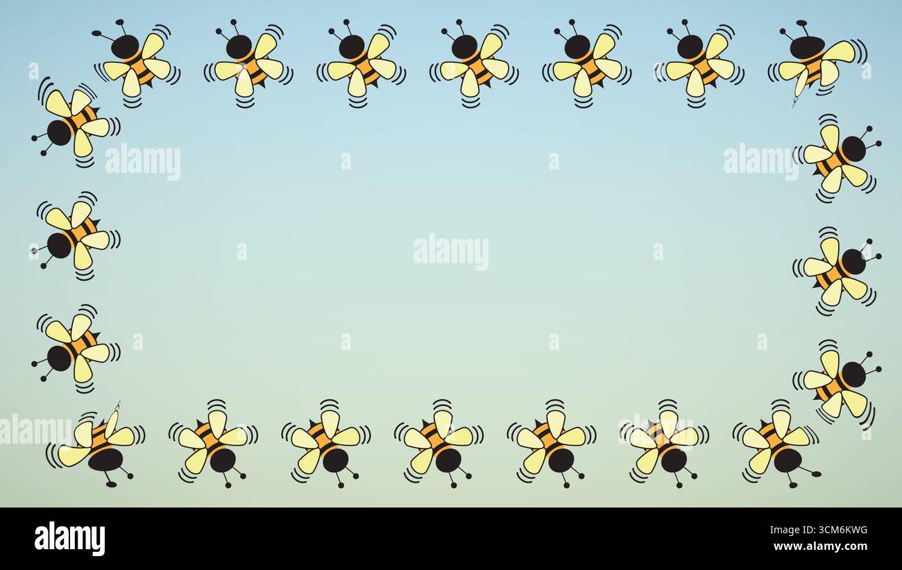 Garden bee flying Stock Vector Images - Alamy