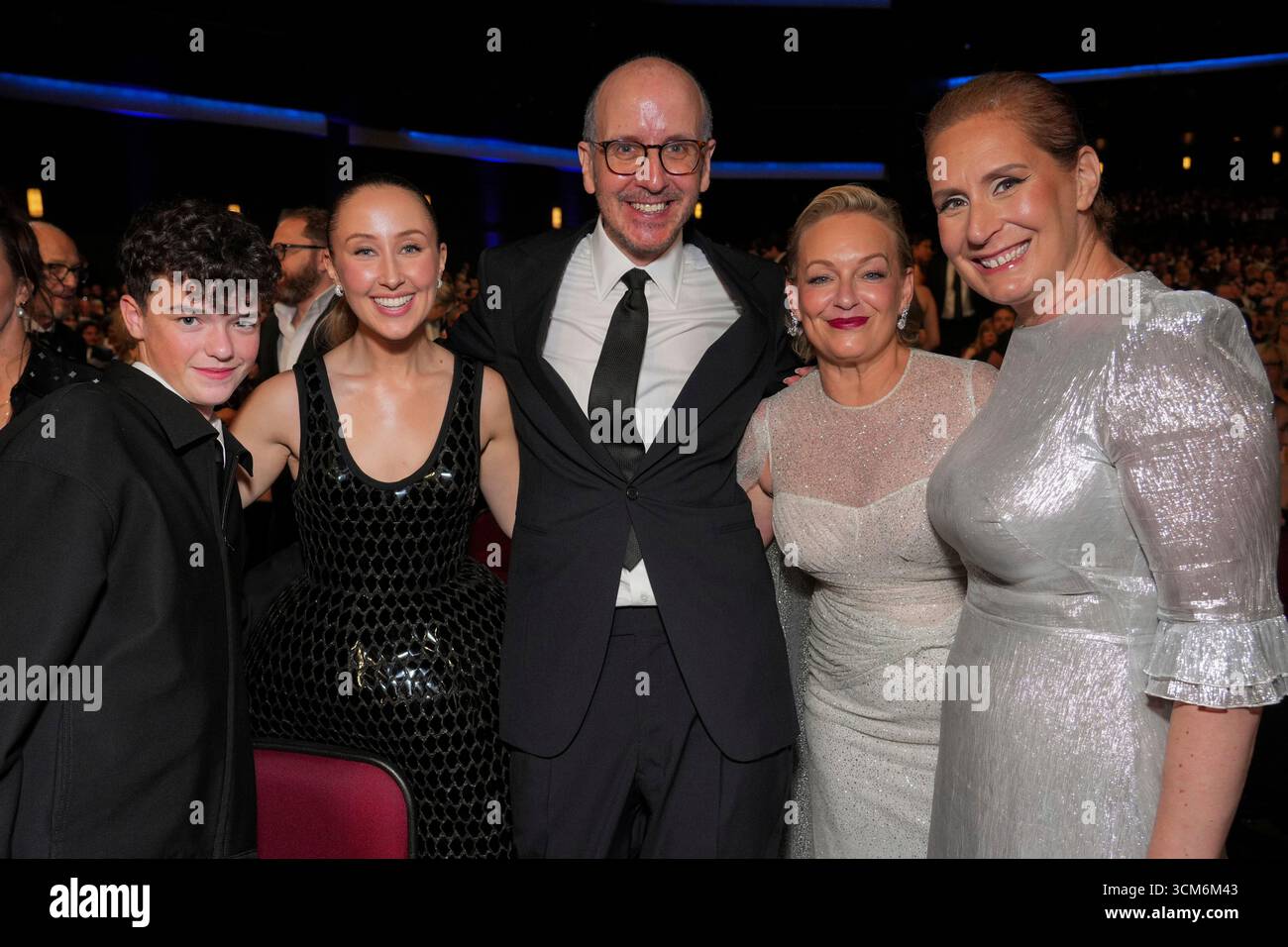 Owen Cooper, from left, Erin Doherty, Jack Thorne, Christine Tremarco ...