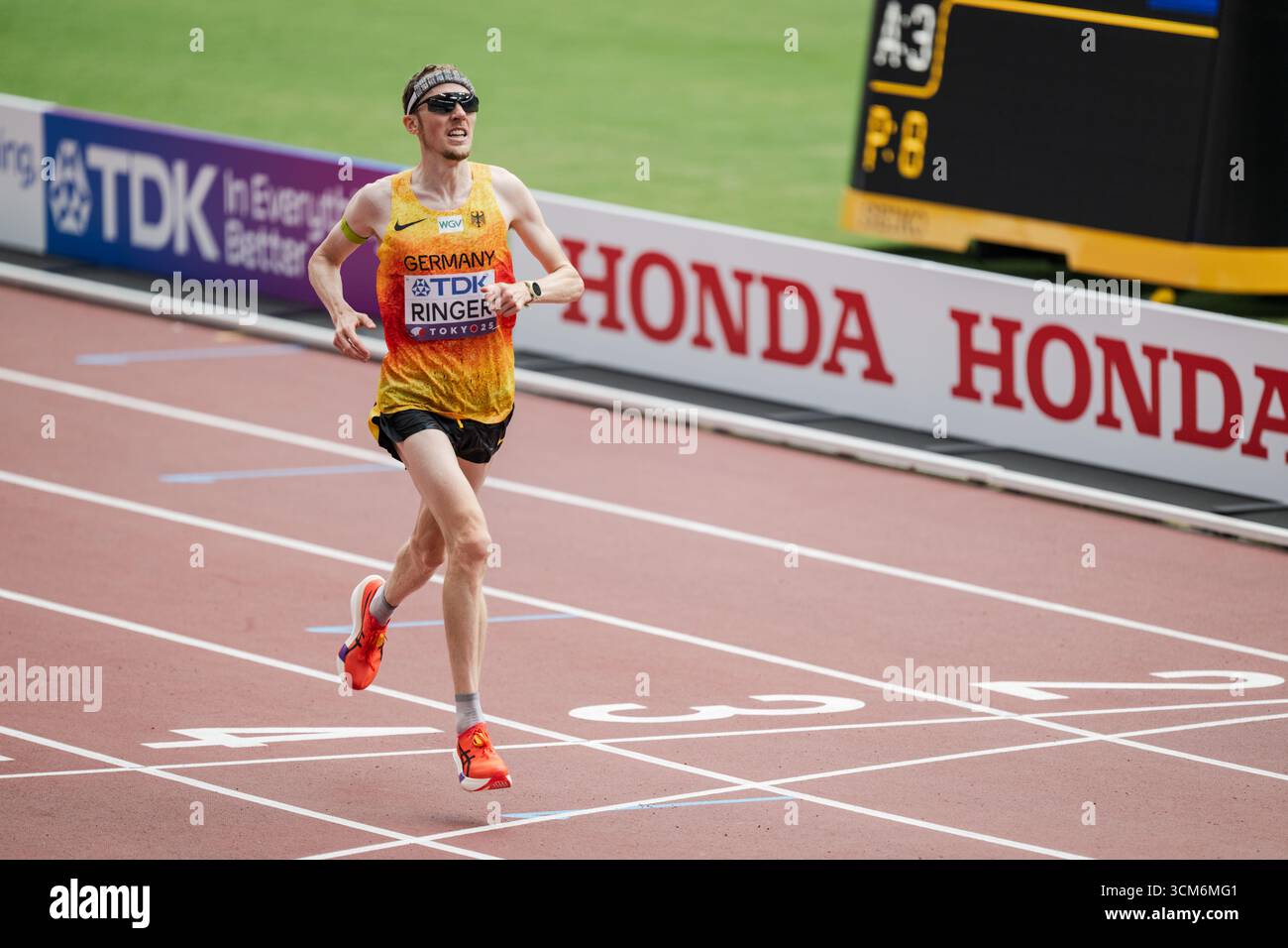 Richard Ringer of Germany during the Men’s Marathon Final on Day 3 at ...
