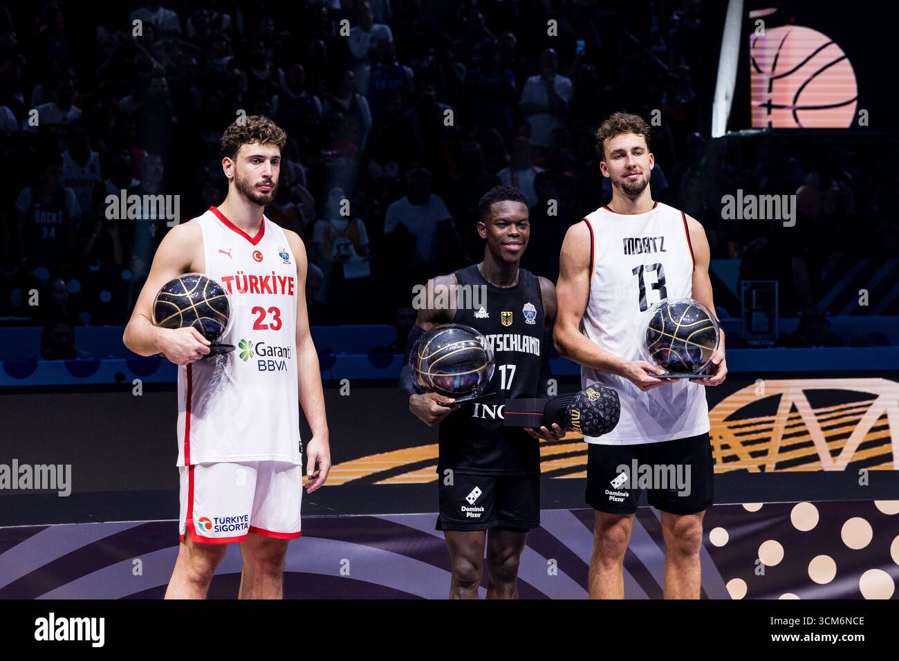 Alperen Sengun (T?rkei, 23), Dennis Schr?der (Deutschland, 17) und Franz Wagner (Deutschland, 9 ...