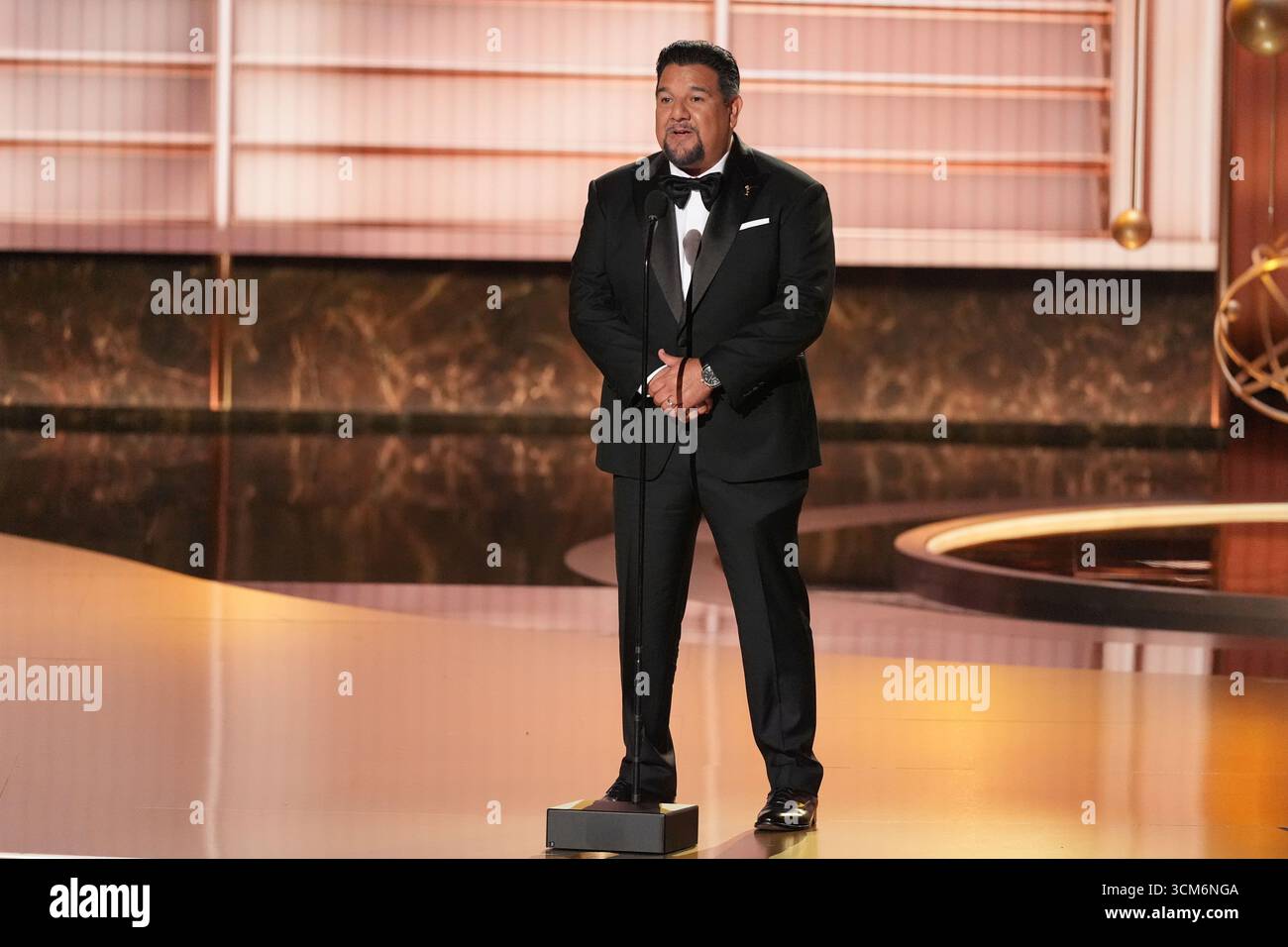 Television Academy Chairman Cris Abrego speaks during the 77th ...