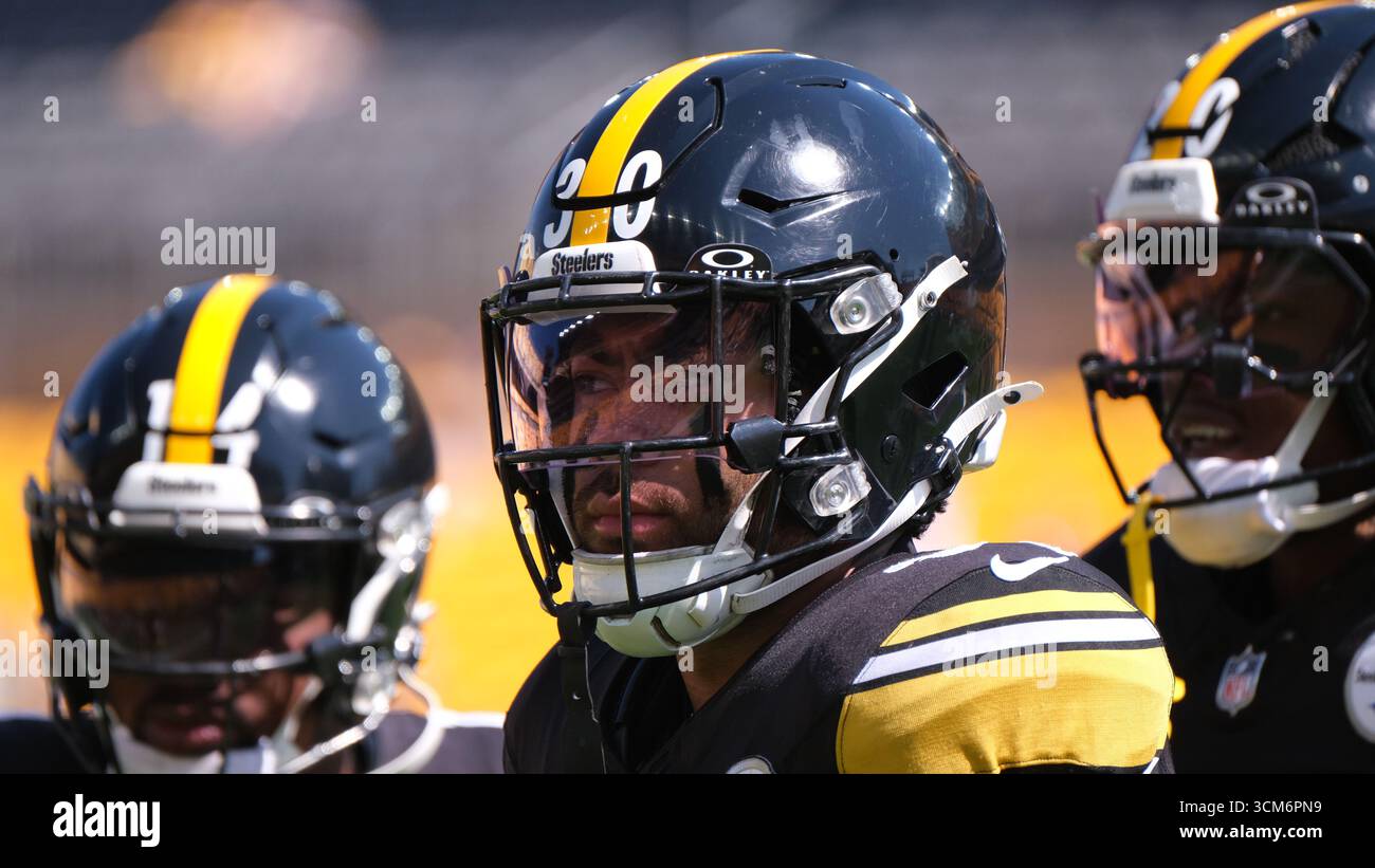SEPT 14, 2025: Jaylen Warren #30 during the 2025 Steelers vs Seahawks ...