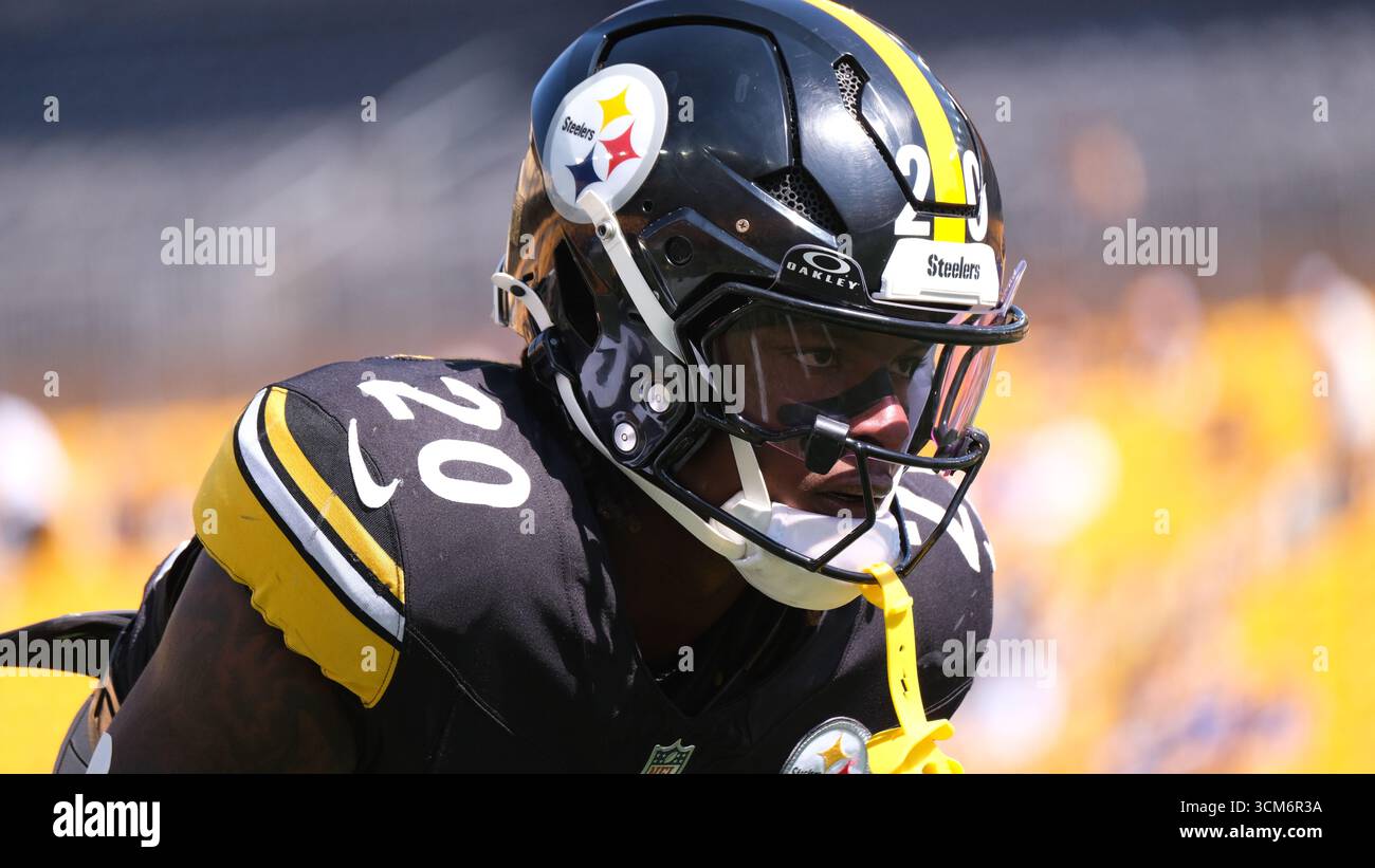 SEPT 14, 2025: Kaleb Johnson #20 during the 2025 Steelers vs Seahawks game in Pittsburgh, PA ...