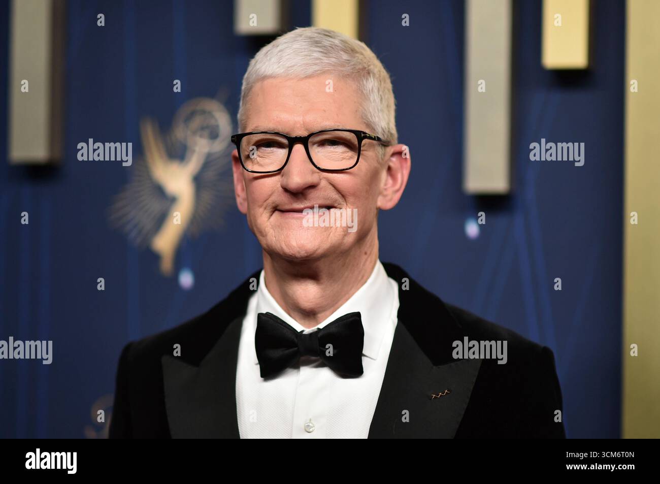 Tim Cook arrives at the 77th Primetime Emmy Awards on Sunday, Sept. 14 ...