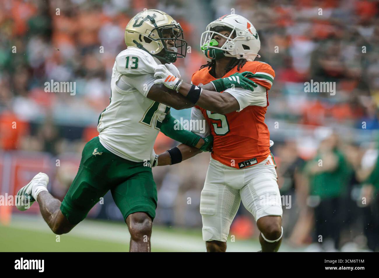 Miami, FL: Miami Hurricanes wide receiver Ray Ray Joseph (5) is ...