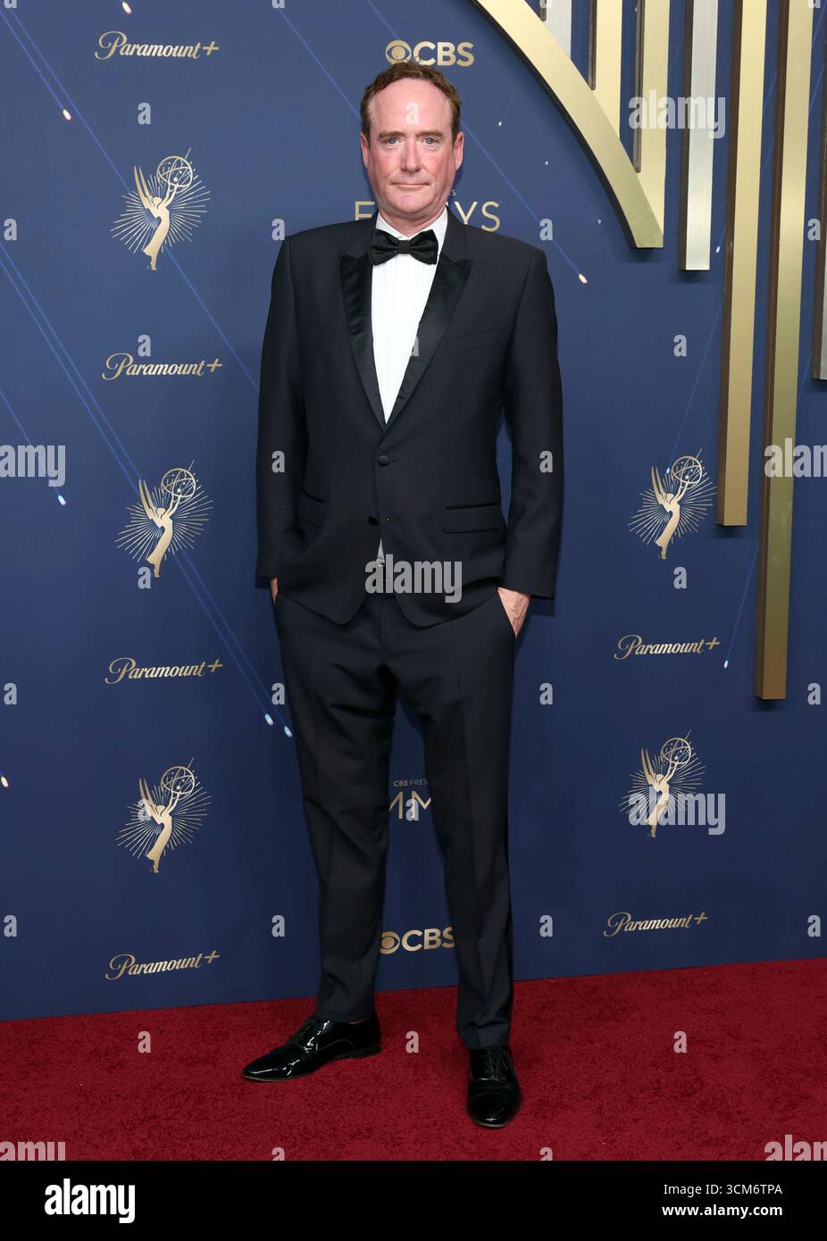 Jim Osborne arrives at the 77th Emmy Awards on Sunday, Sept. 14, 2025 ...