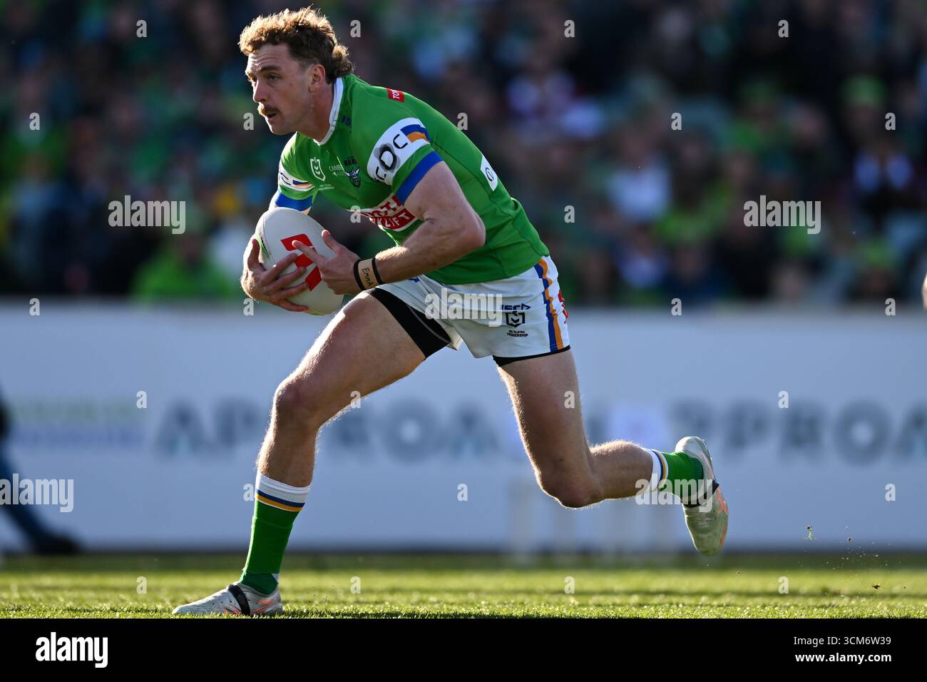 Jed Stuart of the Raiders in action during the NRL Qualifying Final ...
