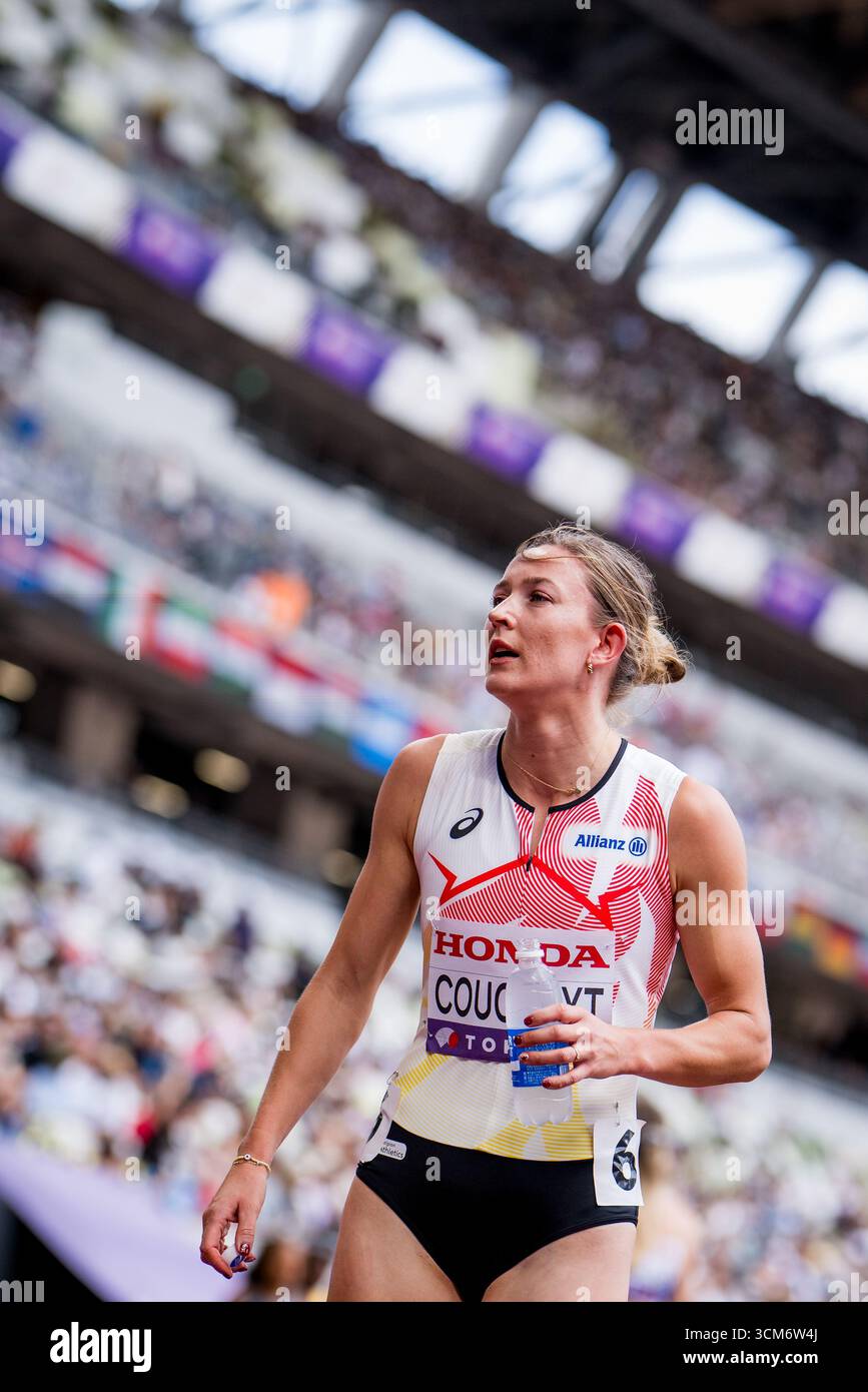 Belgian Paulien Couckuyt pictured in action during the 400m Hurdles ...