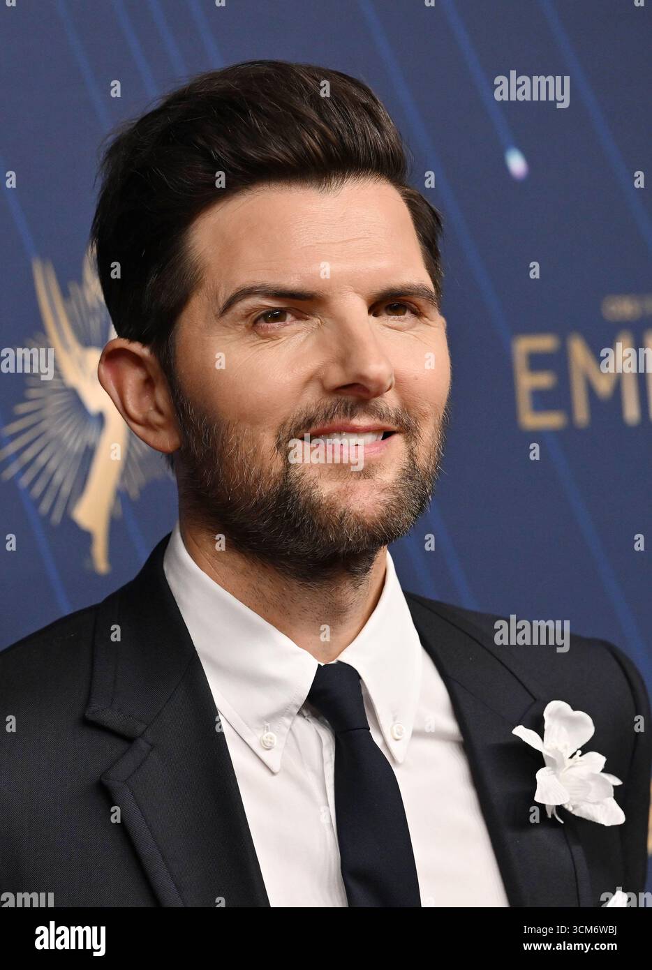 Adam Scott arrives for the 77th annual Primetime Emmy Awards at the Peacock Theater in Los ...