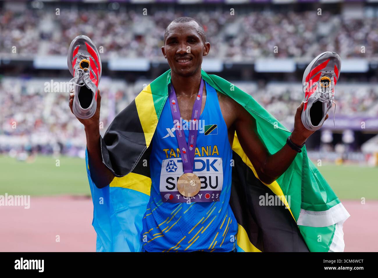 Tokyo, Japan. 15th Sep, 2025. Alphonce Felix SIMBU of Tanzania winner ...