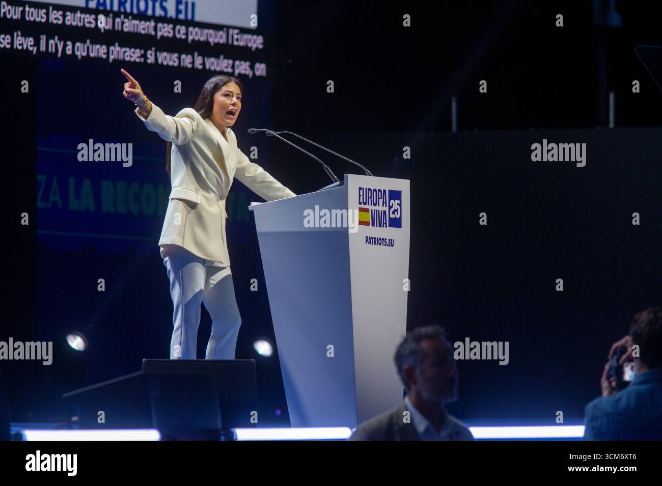 Afroditi Latinopoulou, leader of the Greek party The Voice of Reason in ...
