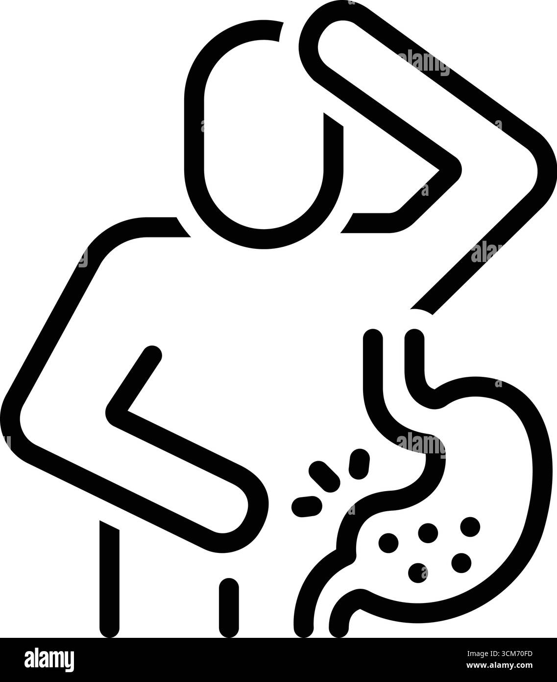 Stomach ache icon Stock Vector Images - Alamy