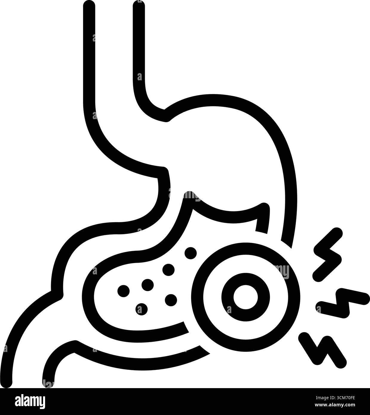 Icon for stomach pain, stomach Stock Vector Image & Art - Alamy