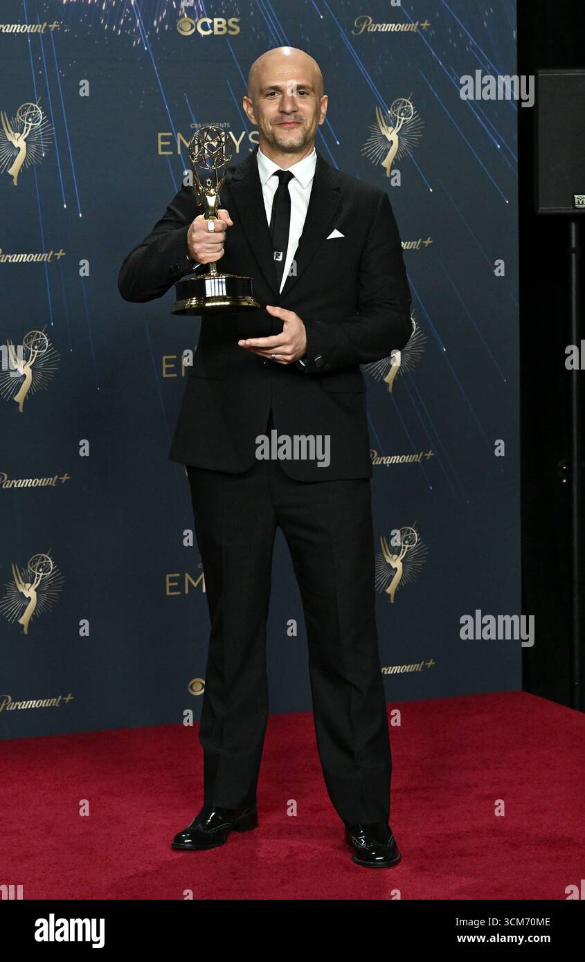 Adam Randall in the press room at the 77th Primetime Emmy Awards held ...