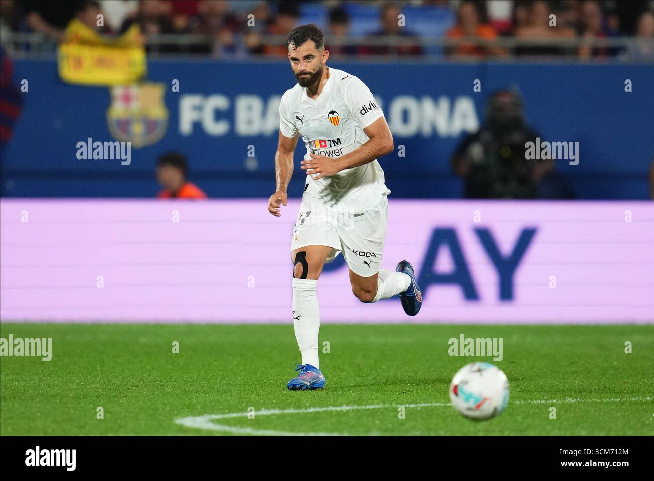 Luis Rioja of Valencia CF during the La Liga EA Sports match between FC ...