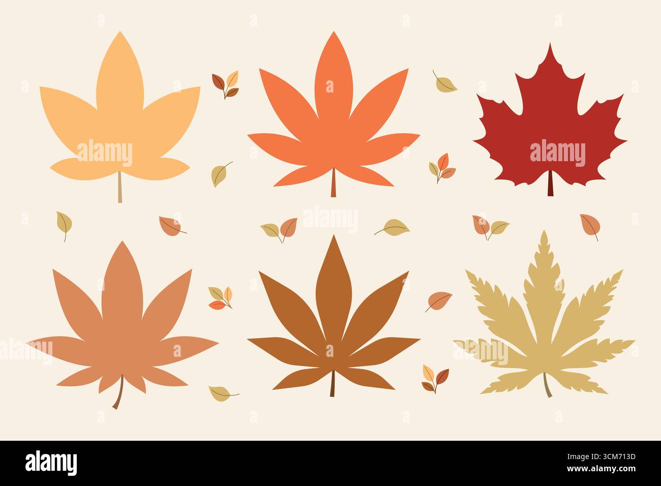 Autumn against background autumn leaves Stock Vector Images - Alamy