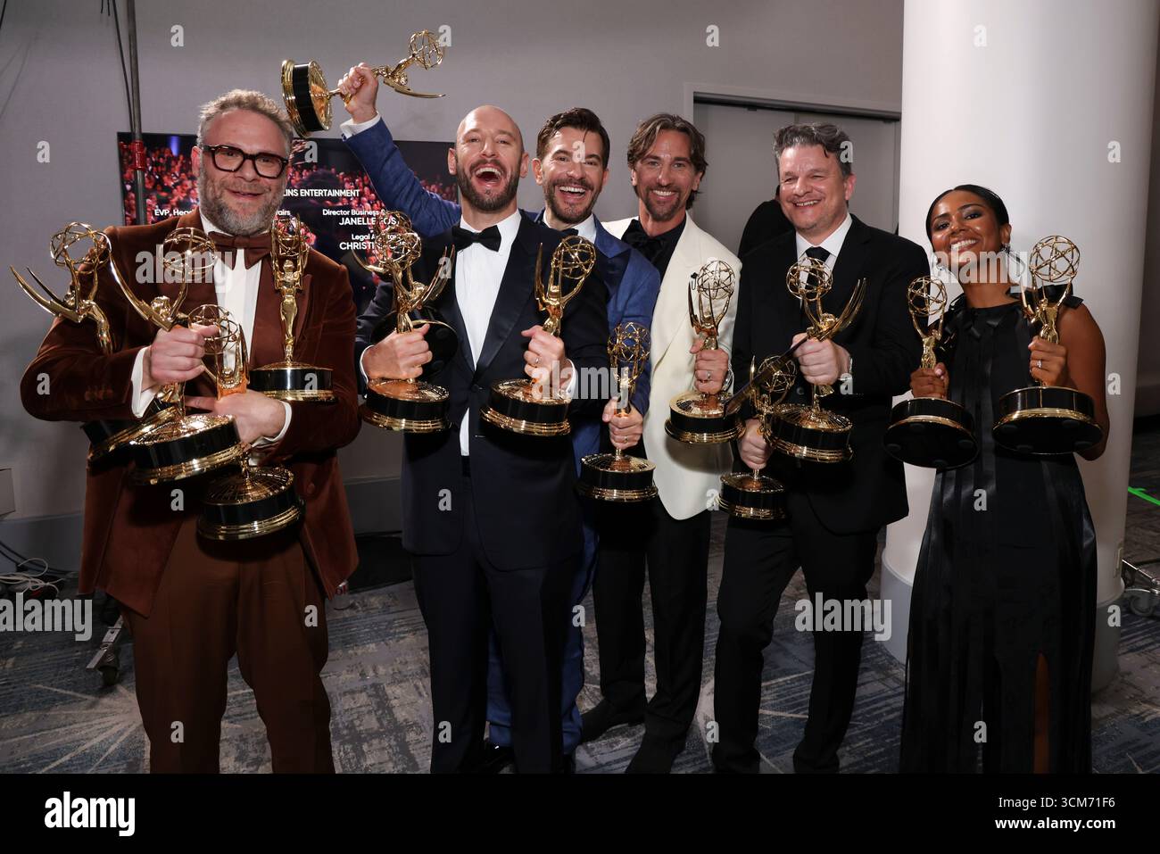 EXCLUSIVE - The team from "The Studio" picks up their official Emmy ...