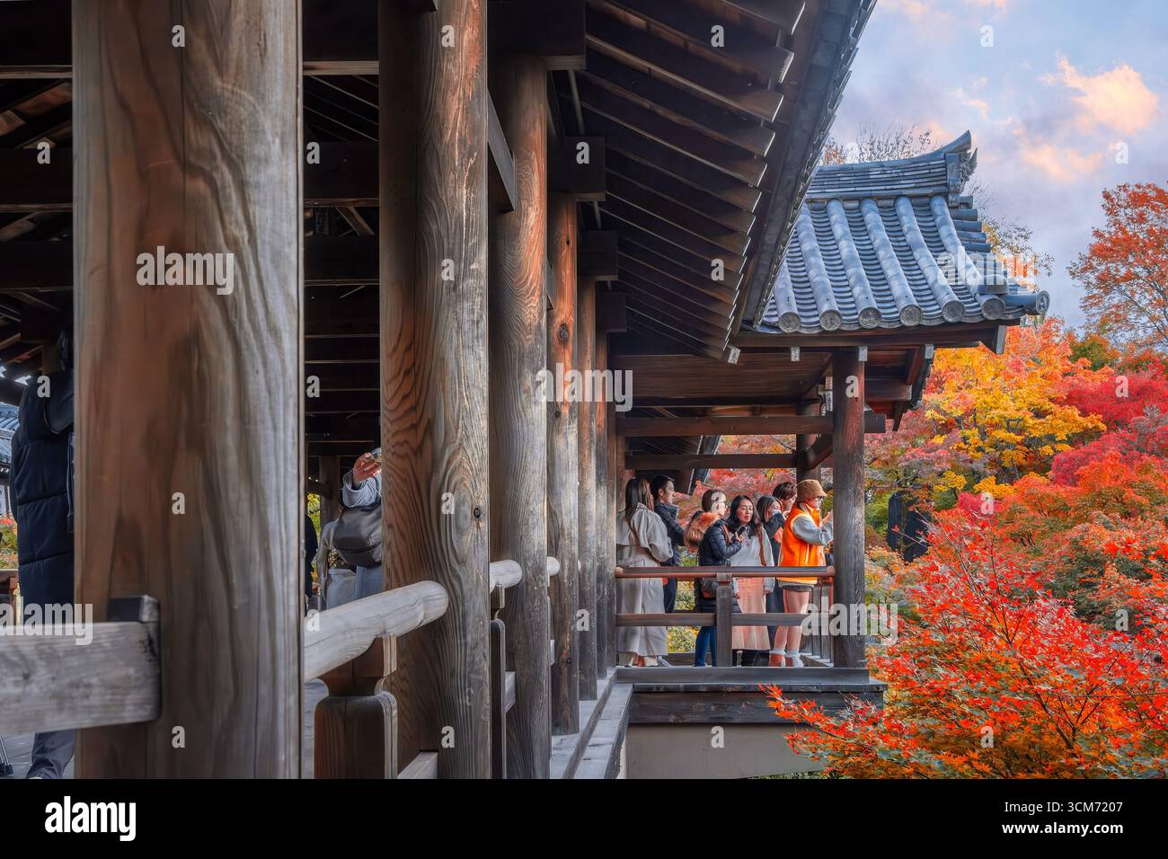 Kyoto, Japan - November 23 2024: Tofukuji Temple with beautiful foliage ...