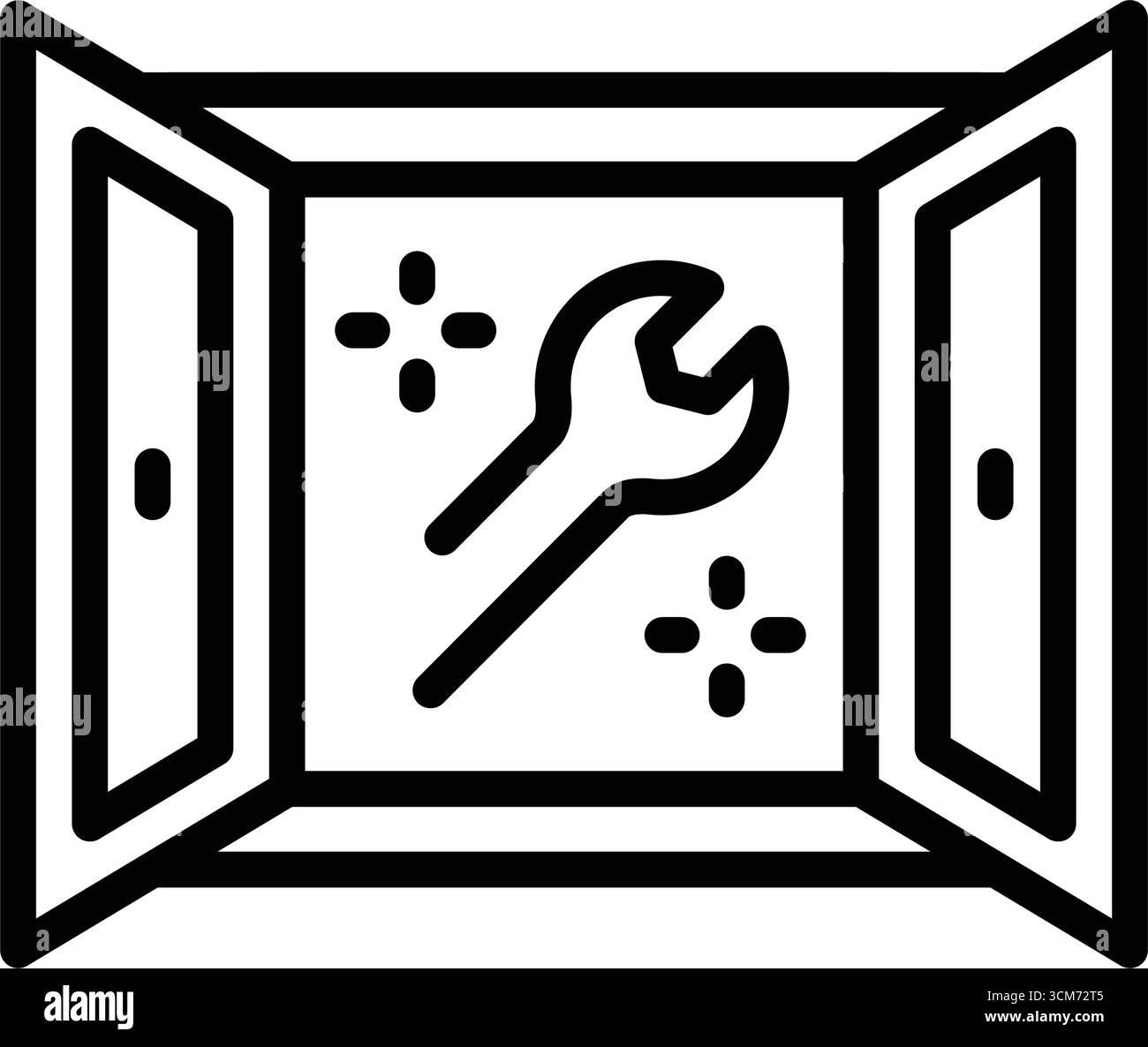 Replacement of the installation Black and White Stock Photos & Images ...