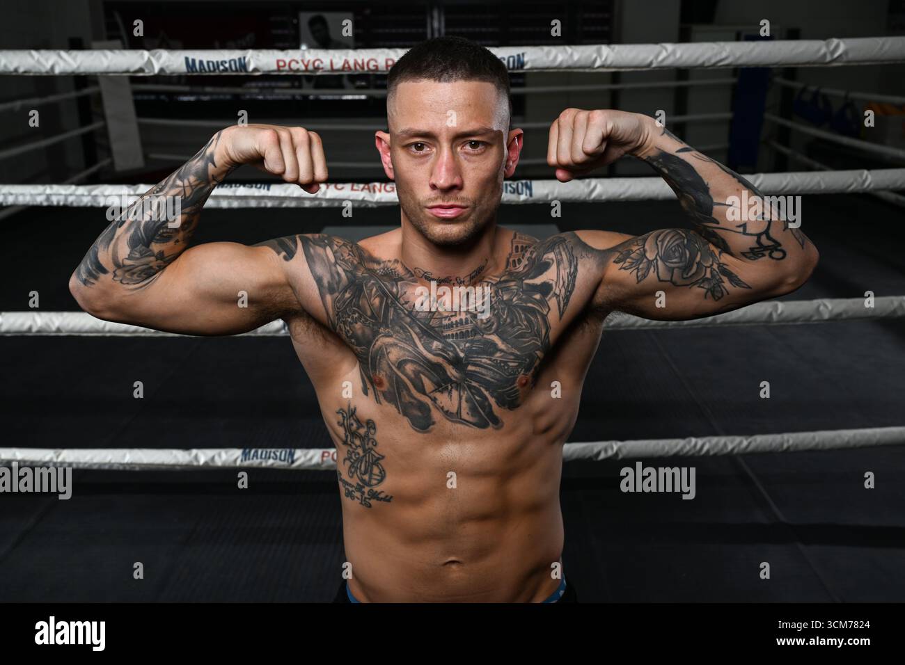 Australian boxer Liam Paro is seen posing for a photo ahead of the IBF ...