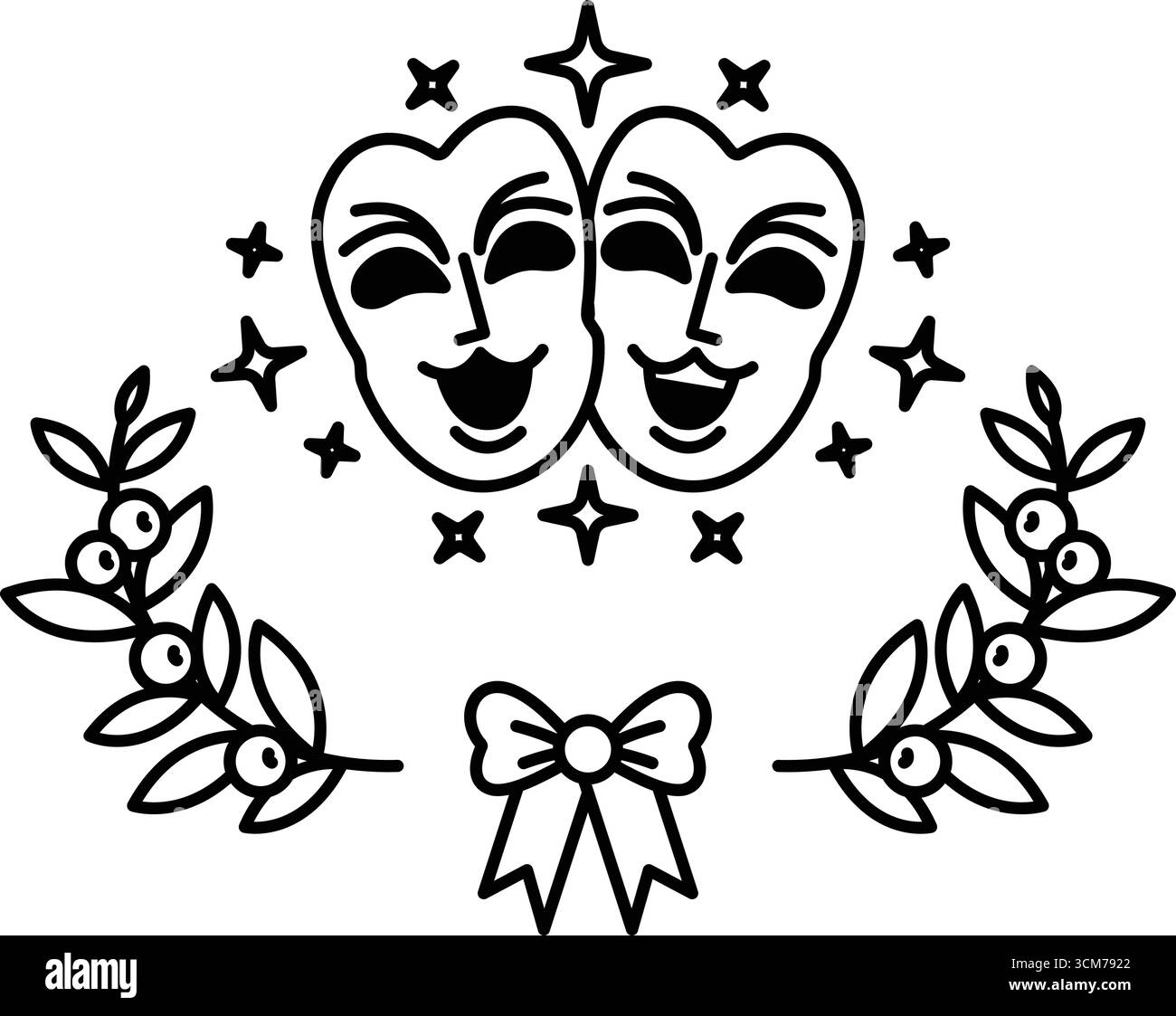 Black stage actors Stock Vector Images - Alamy